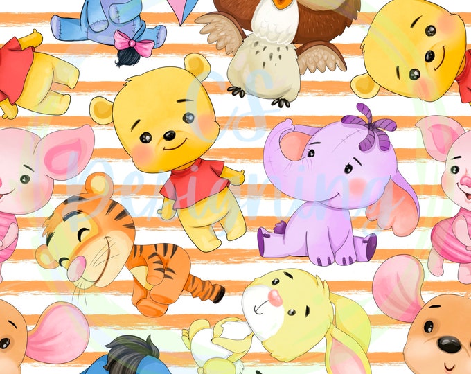 Winnie the Pooh Seamless,seamless Pattern,digital Paper,digital,paper ...