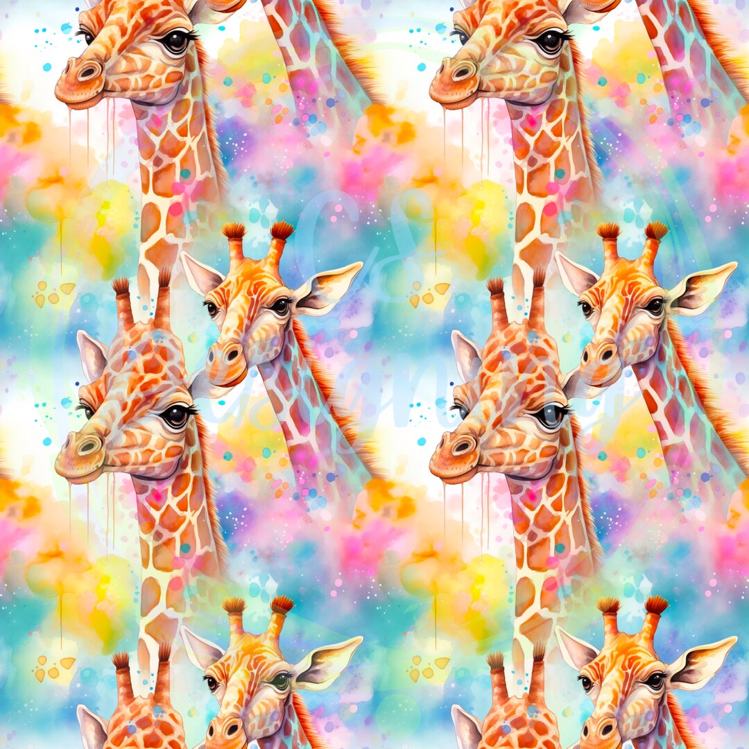 Giraffe Seamless File,giraffe Seamless,giraffe Digital Paper,seamless ...