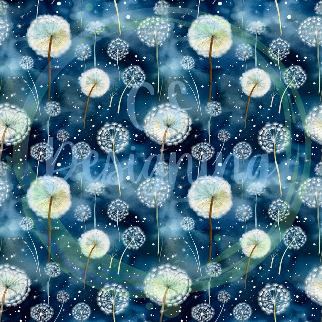 Dandelion Design,dandelion Seamless,seamless Pattern,boy Digital Paper ...