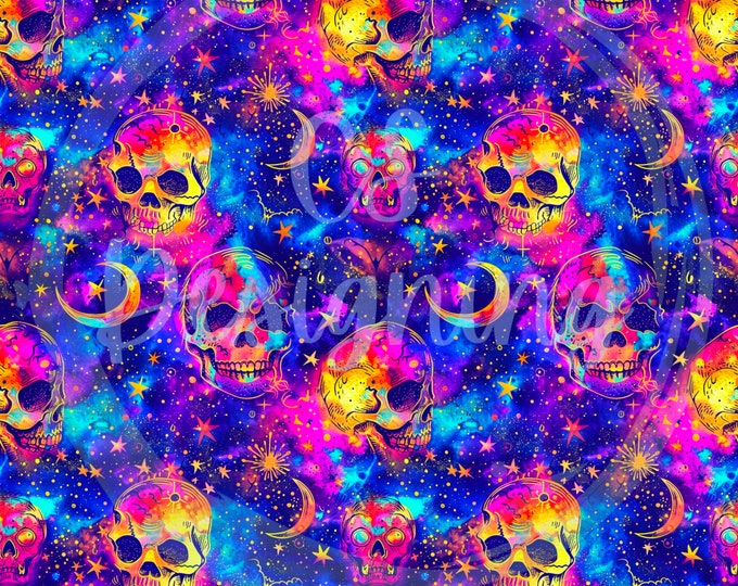 Halloween Skulls,halloween Seamless Digital File,seamless Pattern ...