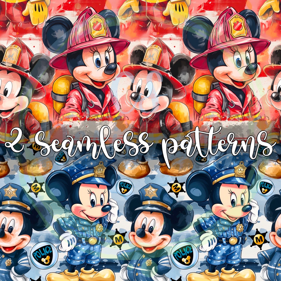 Magic Kingdom Seamless,mickey Mouse,seamless Pattern,digital Paper ...