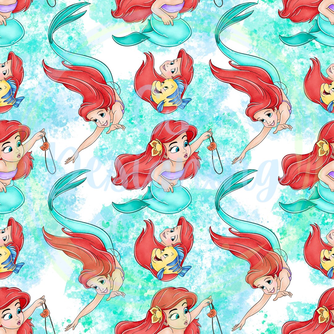 Mermaid Seamless,seamless Pattern,mermaid Pattern,digital Paper,digital ...
