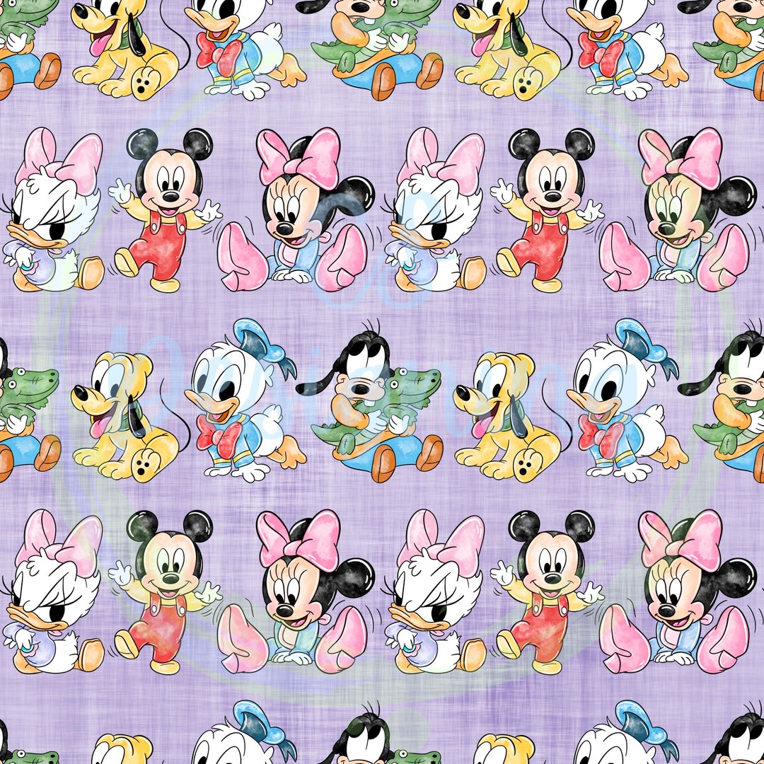 Magic Kingdom Seamless,mickey Seamless,seamless Pattern,digital Paper ...