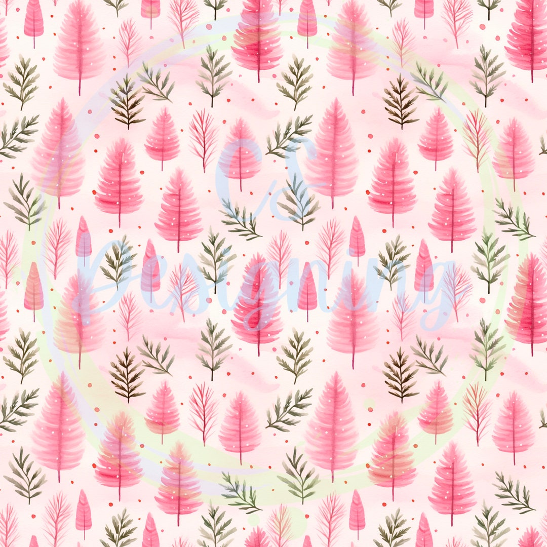 Christmas,pink Christmas,christmas Seamless,christmas Digital,seamless ...