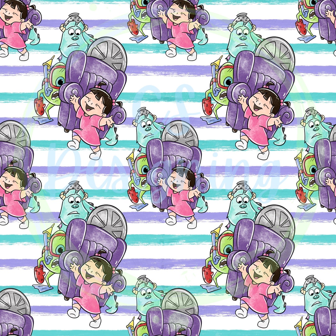 Monsters Inc,monsters Seamless Pattern,seamless Pattern,digital Paper ...
