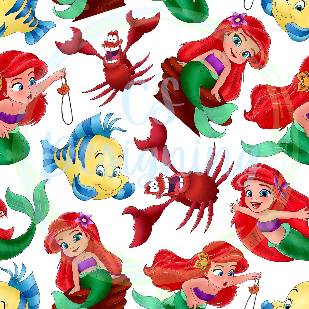 Mermaid Seamless,seamless Pattern,mermaid Pattern,digital Paper,digital ...