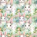 Bunny Seamless,spring Bunny,seamless Pattern,digital Paper,mommy and Me ...