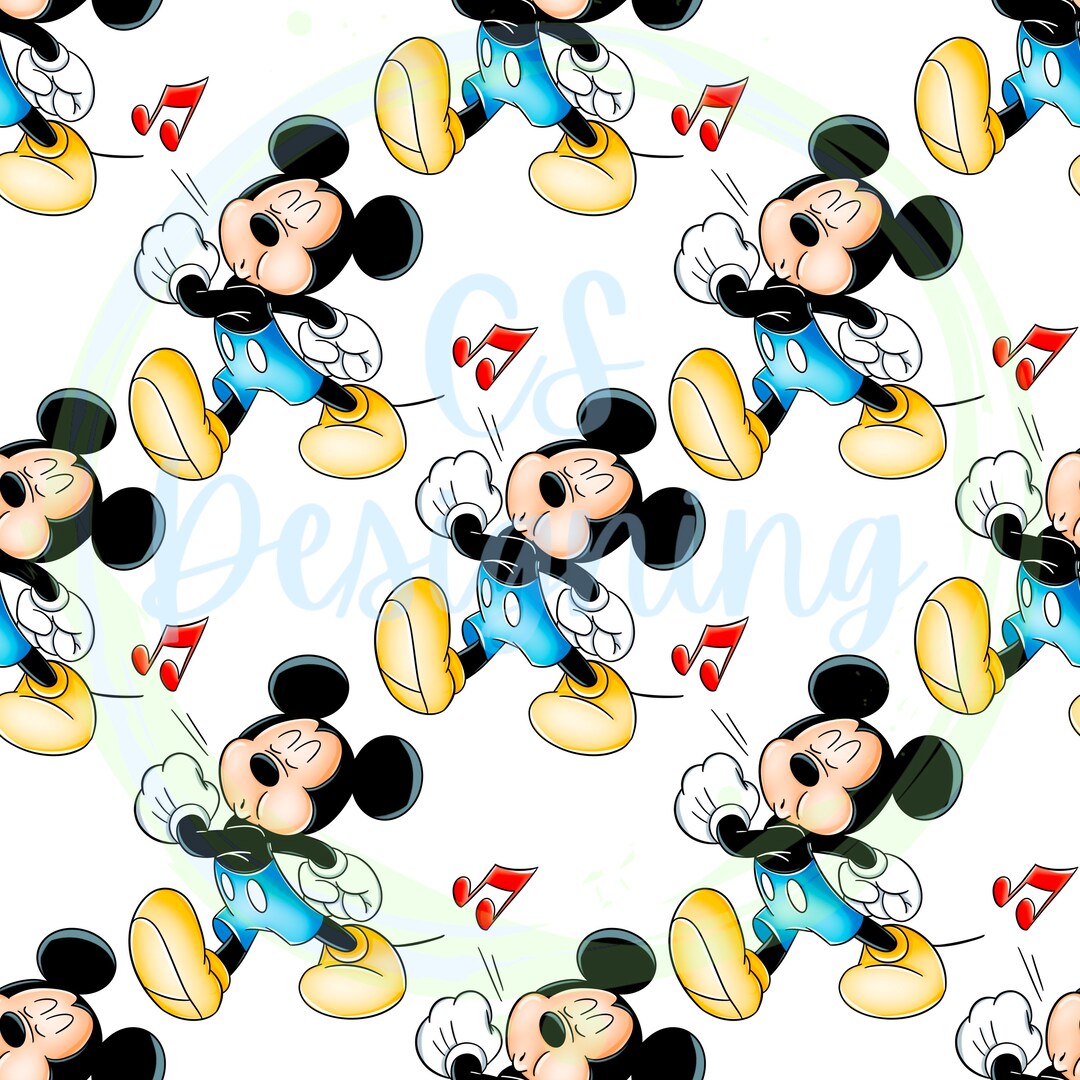 Magic Kingdom Seamless,mickey Seamless,seamless Pattern,digital Paper ...