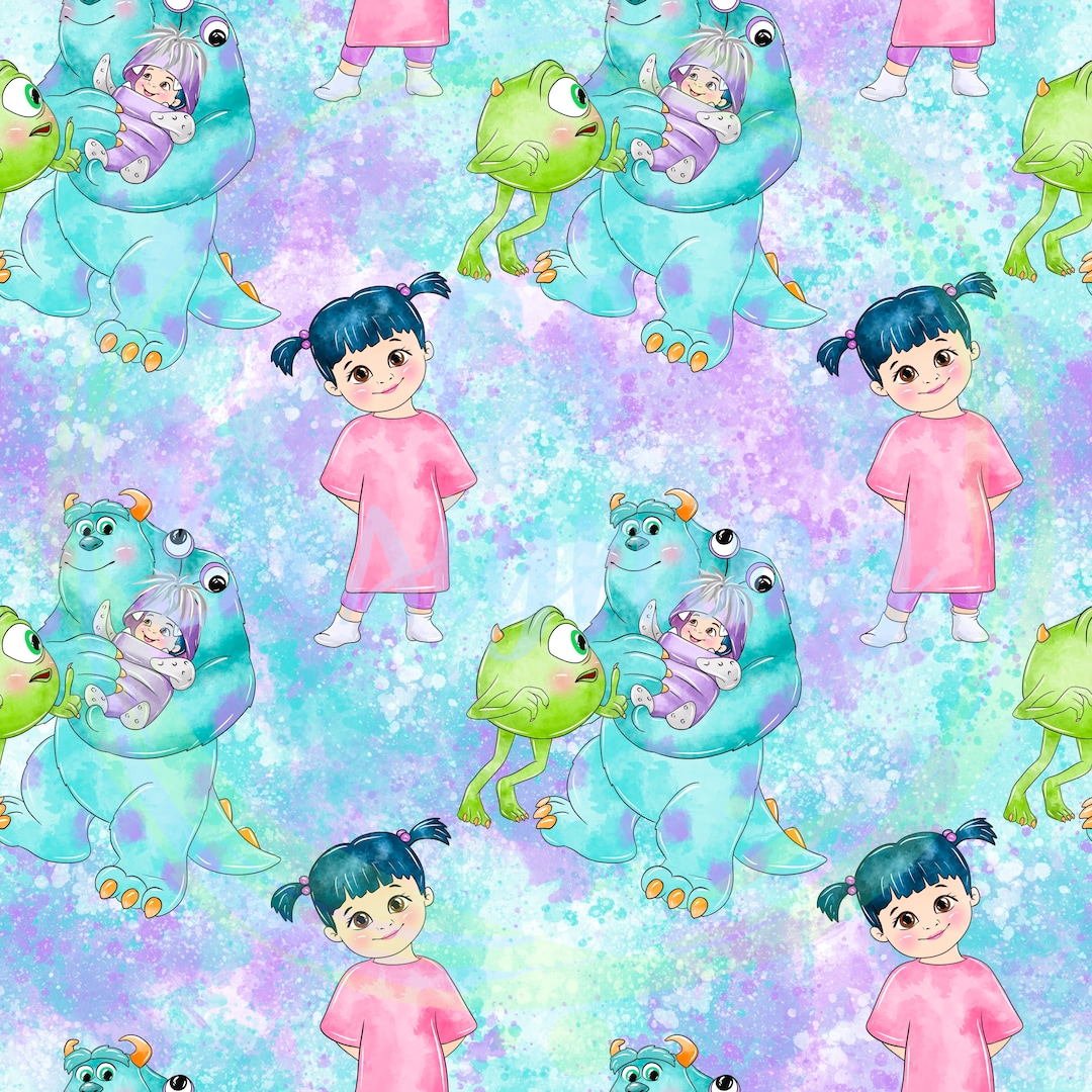 Monsters Inc,monsters Seamless Pattern,seamless Pattern,digital Paper ...