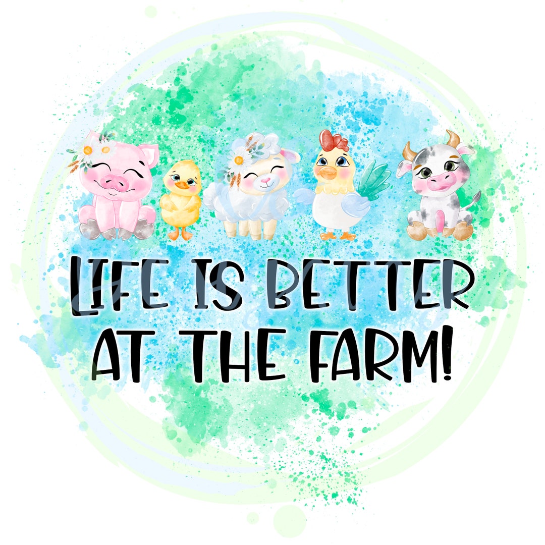 Farm Animal Png,sublimation,cow Sublimation,farm Animal Sublimation ...