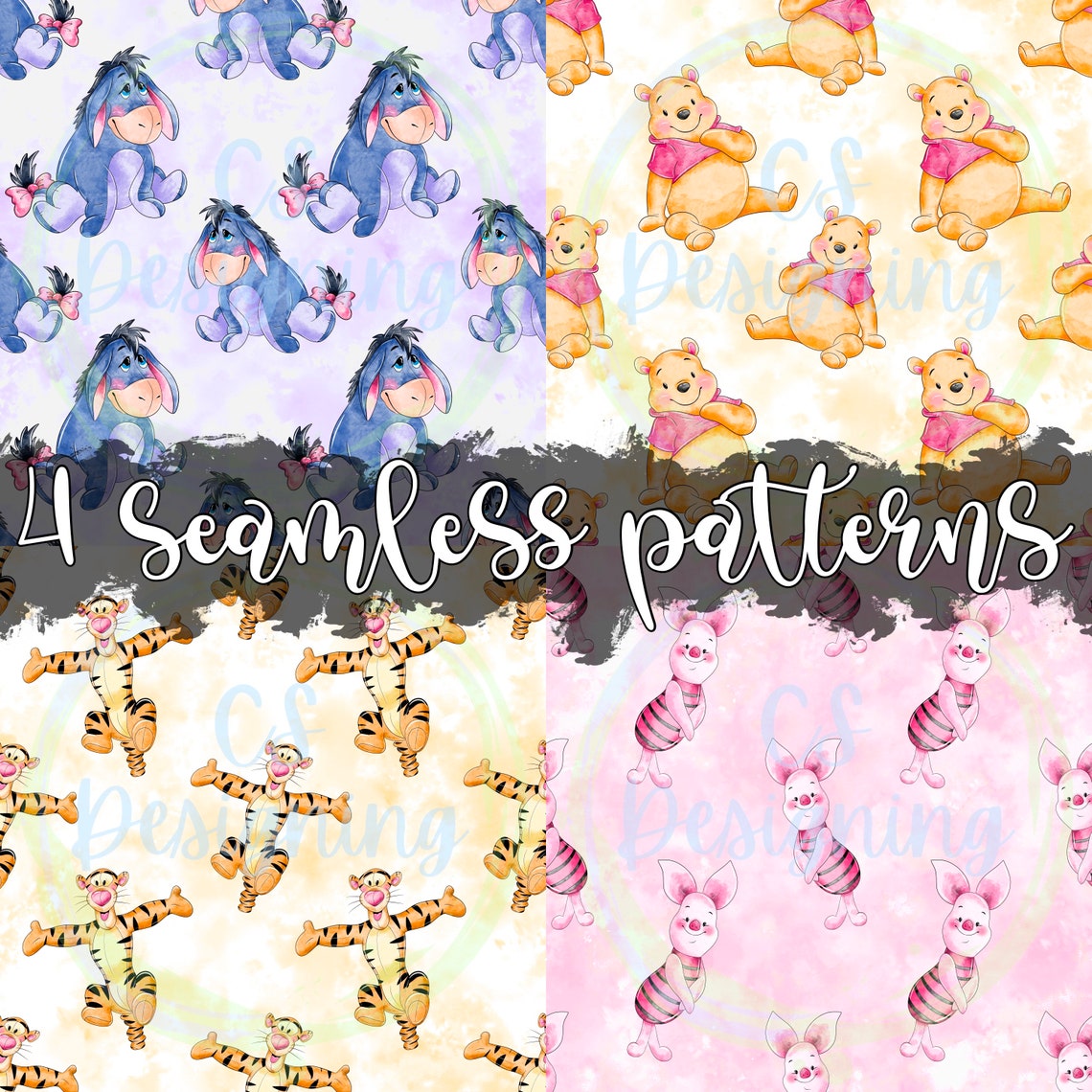 Winnie the Pooh Seamless,seamless Pattern,digital Paper,digital,paper ...