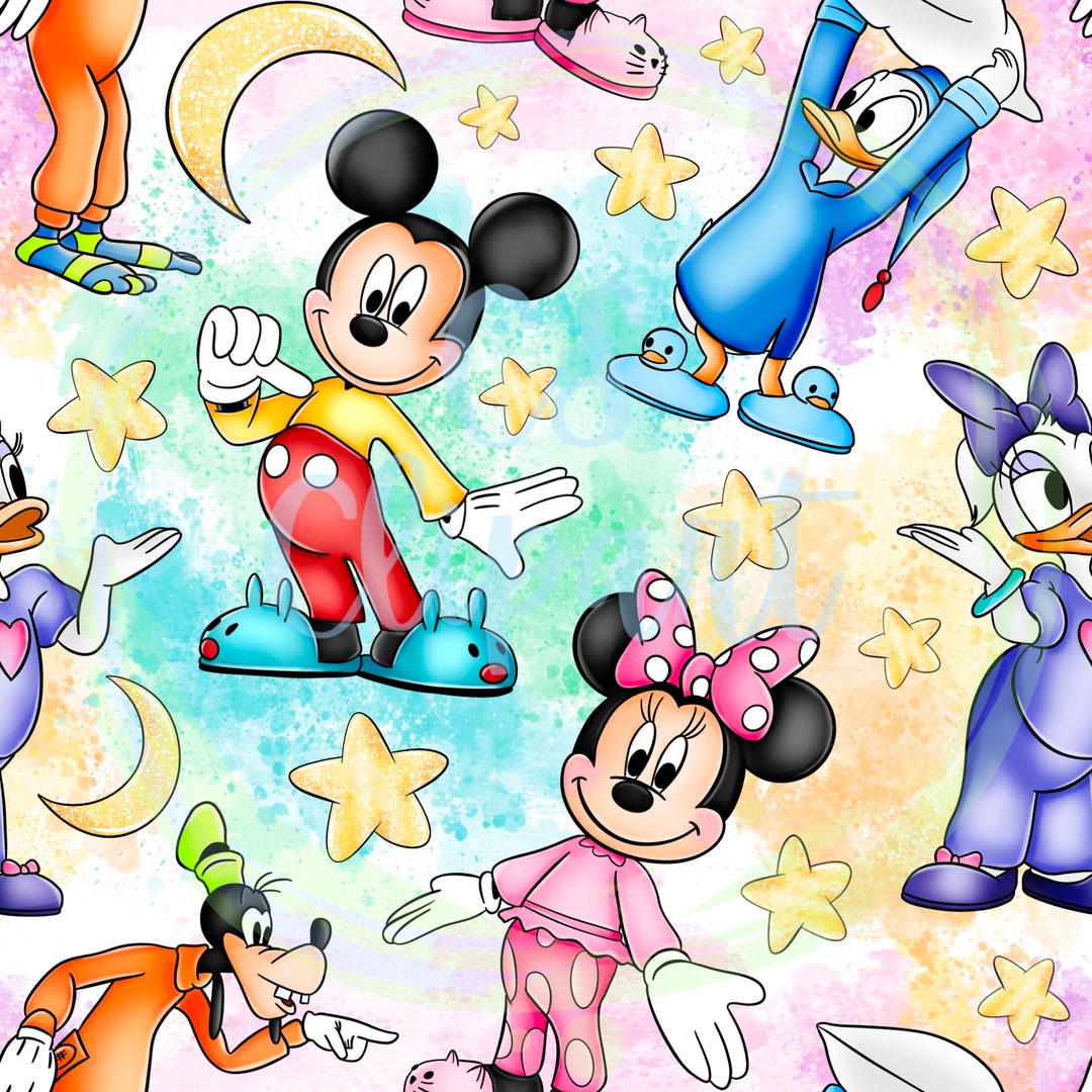 Magic Kingdom Seamless,mickey Seamless,seamless Pattern,digital Paper ...
