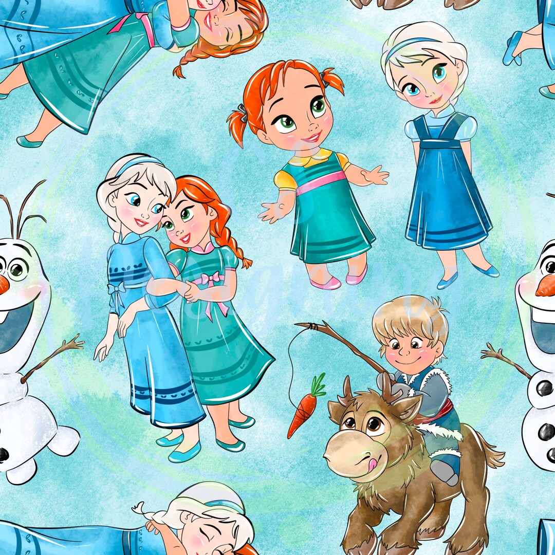 Frozen Digital Paper,elsa,elsa Seamless Pattern,seamless Pattern,magic ...