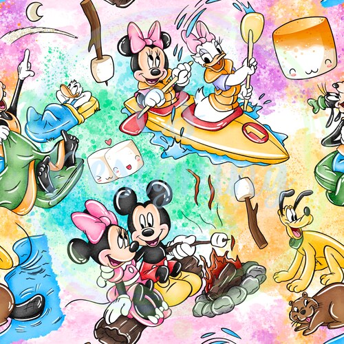 Mouse and Friends Seamless File - Etsy