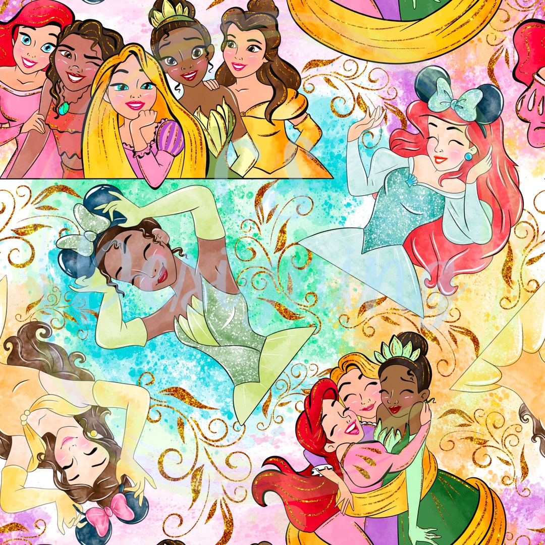 Princess Seamless,princess Seamless Pattern,digital Paper,digital ...