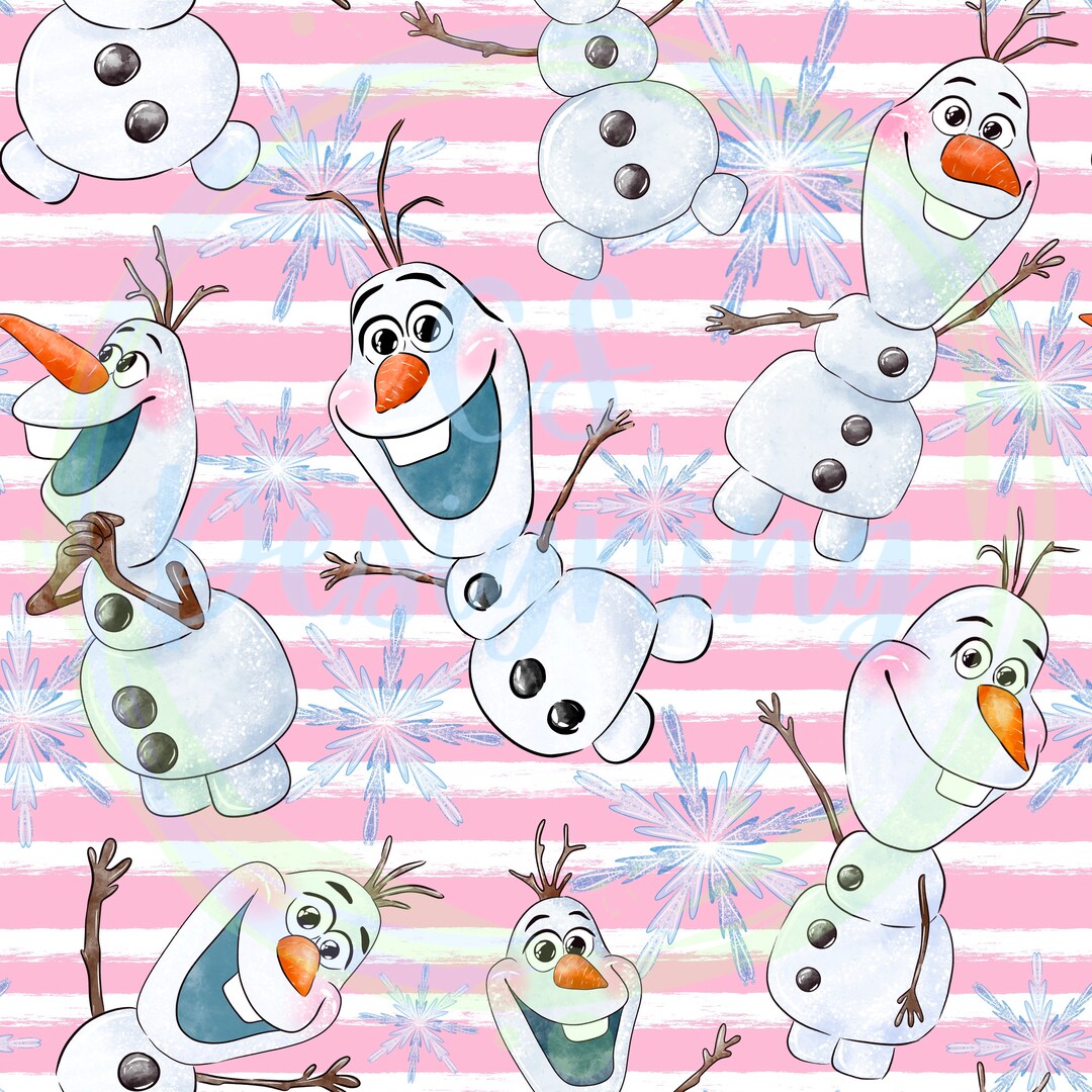 Frozen Digital Paper,olaf,olaf Seamless Pattern,seamless Pattern,magic ...