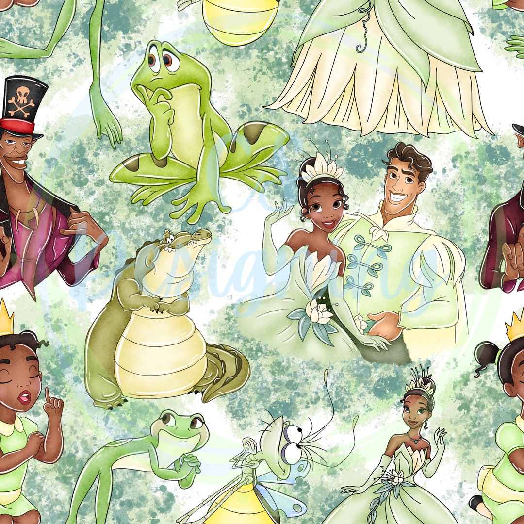 Tiana Seamless,princess Seamless Pattern,digital Paper,digital,princess ...