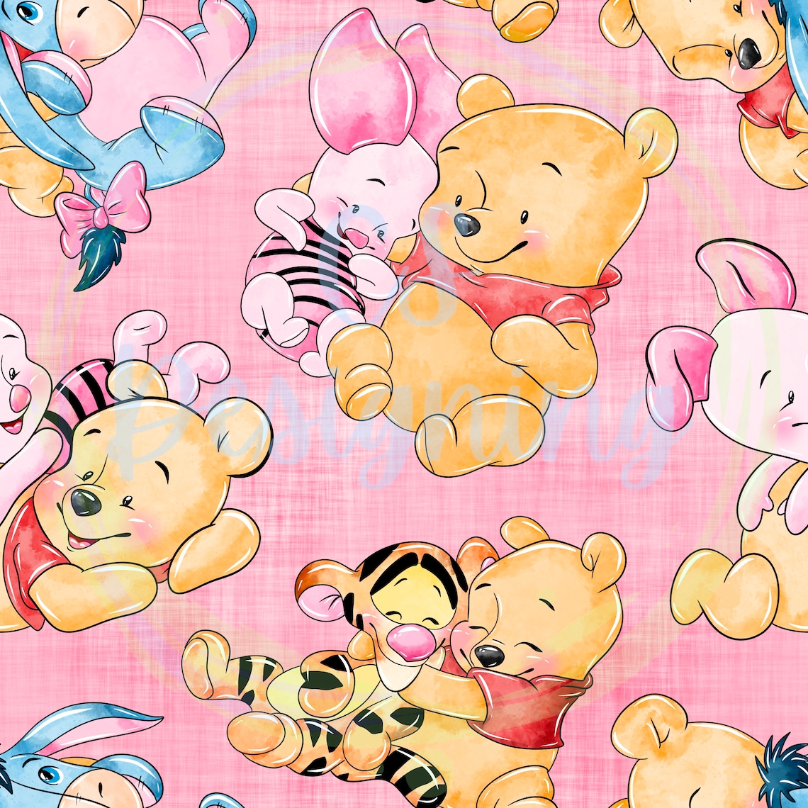 Winnie the Pooh Seamlessseamless Patterndigital - Etsy