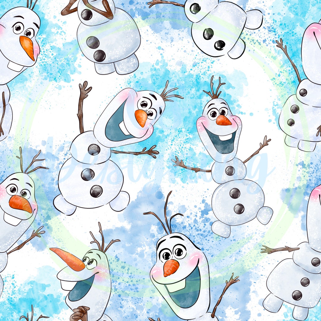 Frozen Digital Paper,olaf,olaf Seamless Pattern,seamless Pattern,magic ...