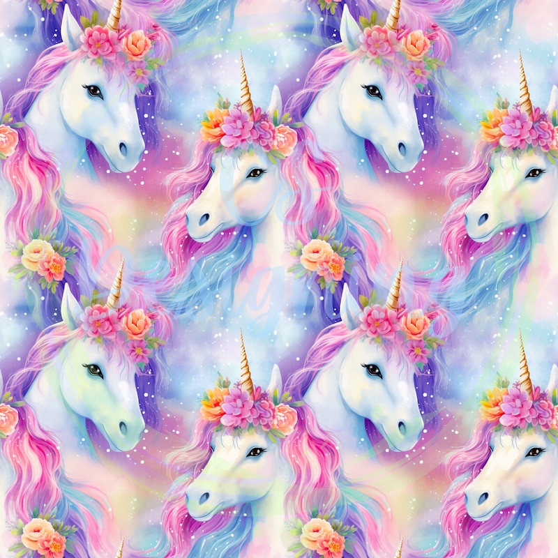 Unicorn Digital Paper - Etsy