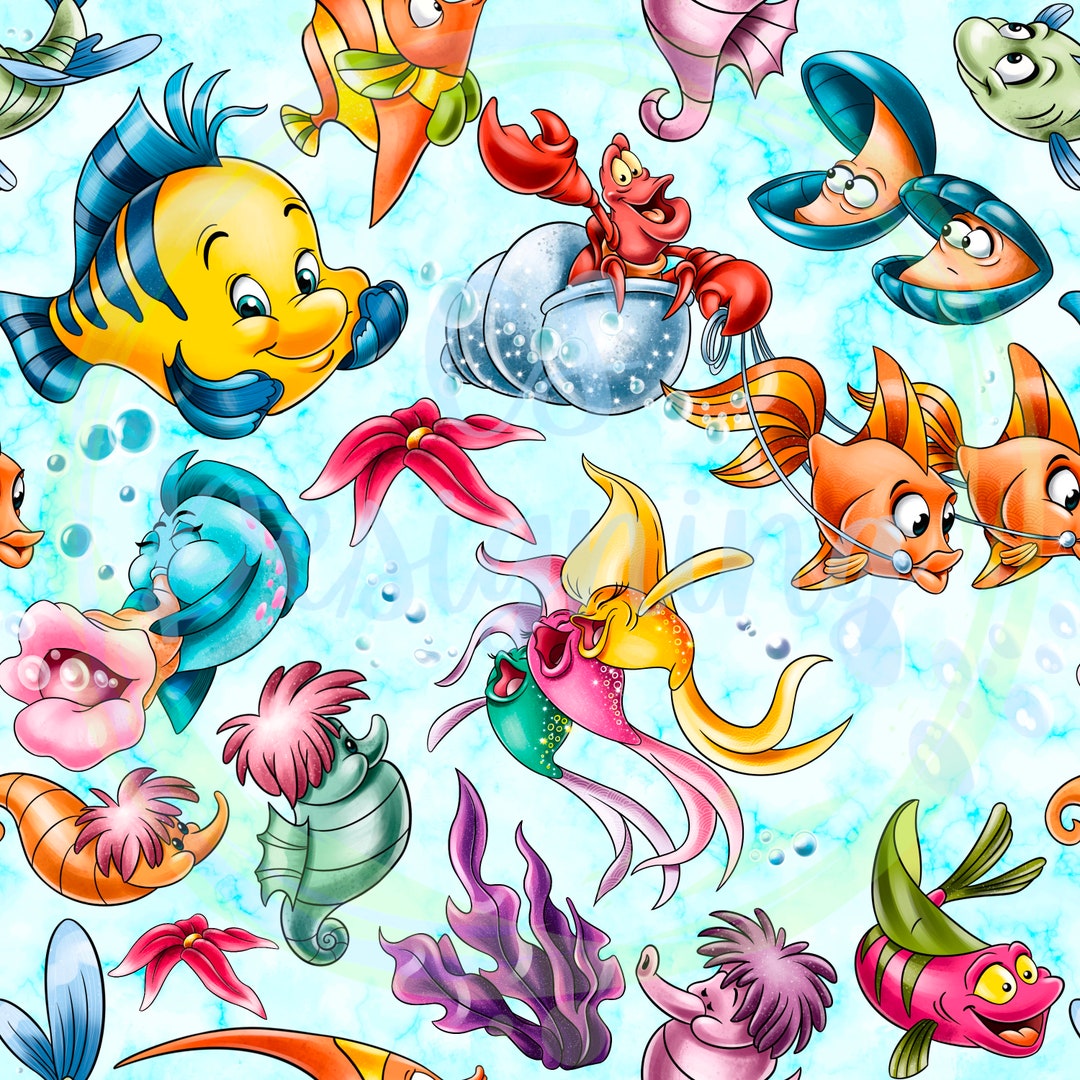 Mermaid Seamless,seamless Pattern,mermaid Pattern,digital Paper,digital ...