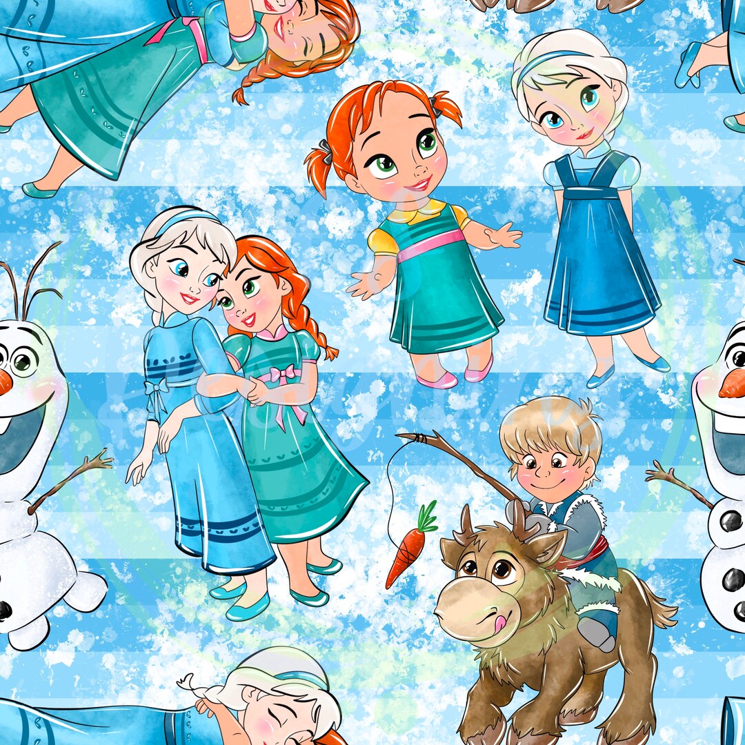 Frozen Digital Paper,elsa,elsa Seamless Pattern,seamless Pattern,magic ...