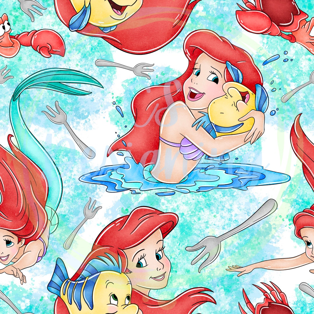 Mermaid Seamless,seamless Pattern,mermaid Pattern,digital Paper,digital ...