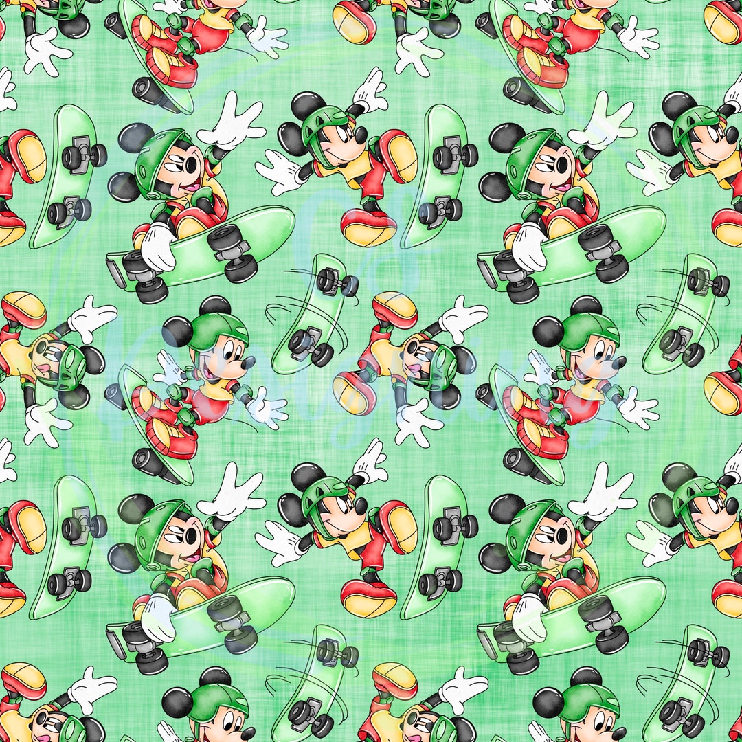 Magic Kingdom Seamless,mickey Seamless,seamless Pattern,digital Paper ...
