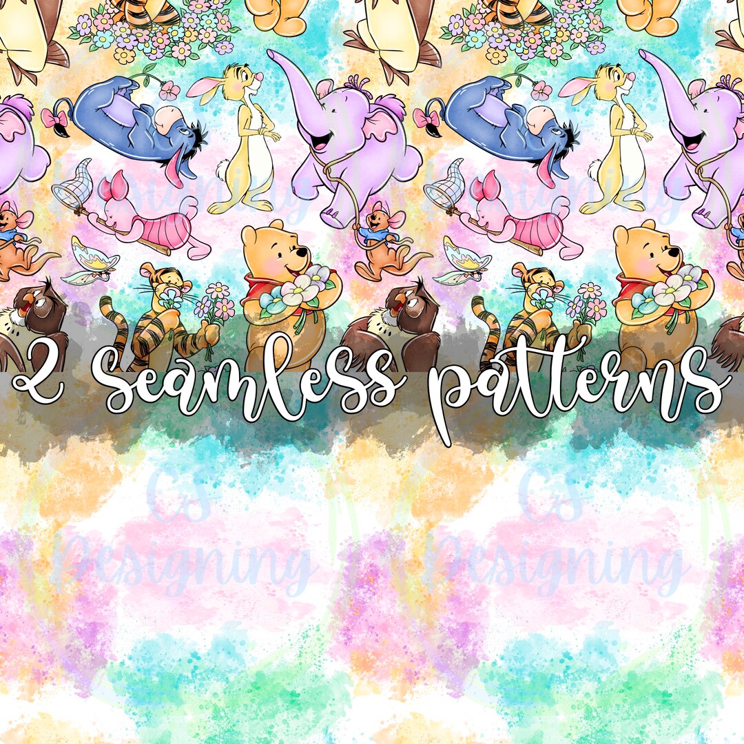 Winnie the Pooh Seamless,seamless Pattern,digital Paper,digital,paper ...