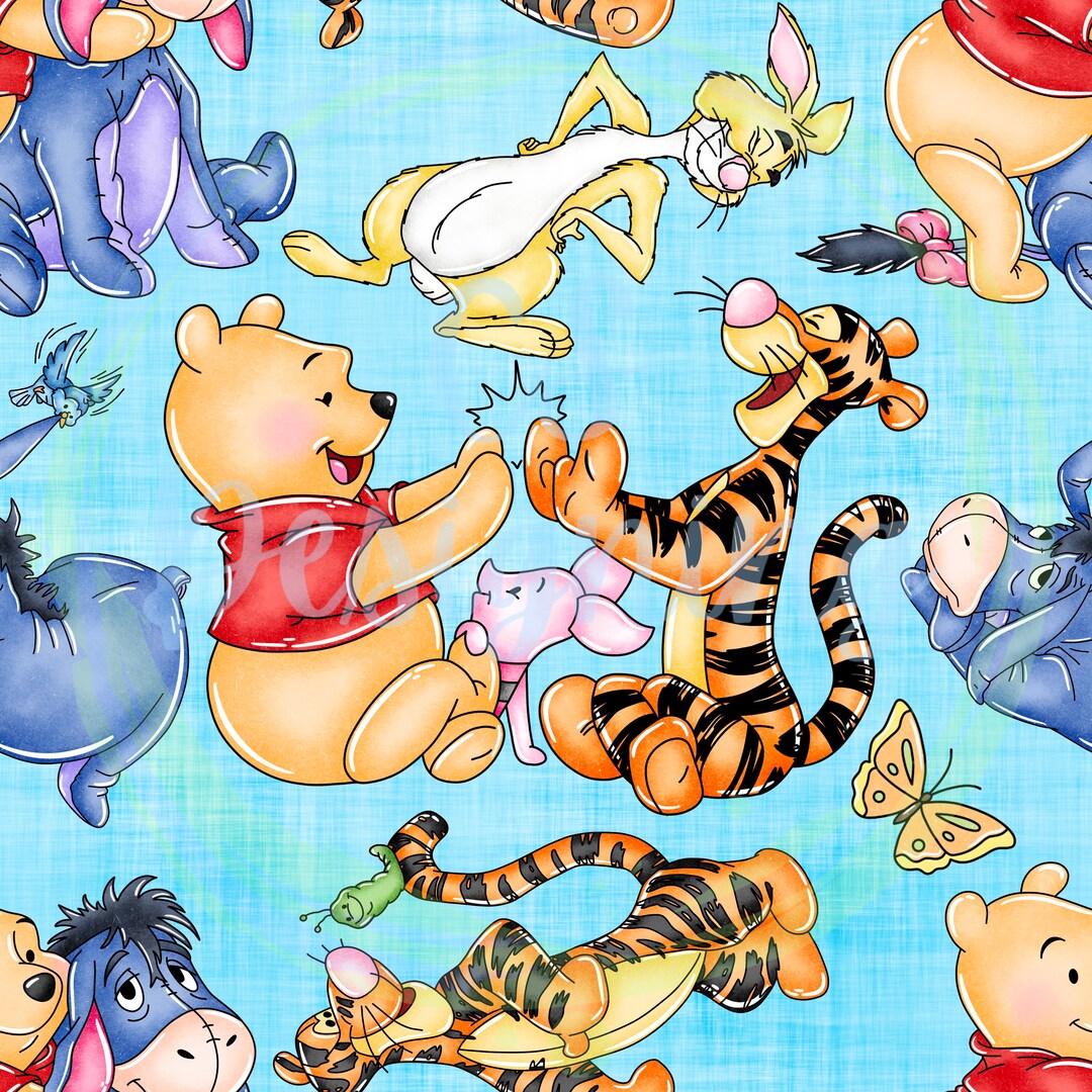 Winnie the Pooh Seamless,seamless Pattern,digital Paper,digital,paper ...