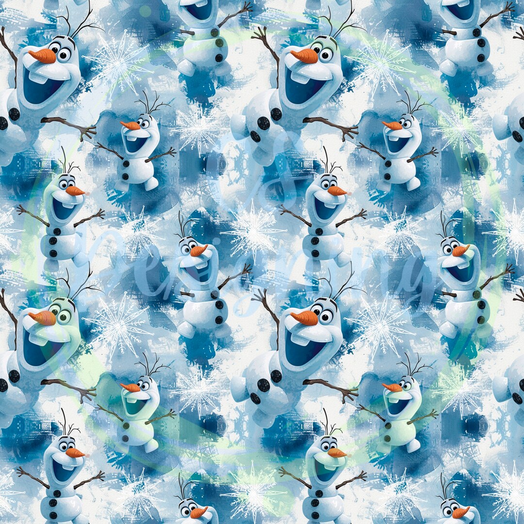 Frozen Digital Paper,olaf,olaf Seamless Pattern,seamless Pattern,magic ...