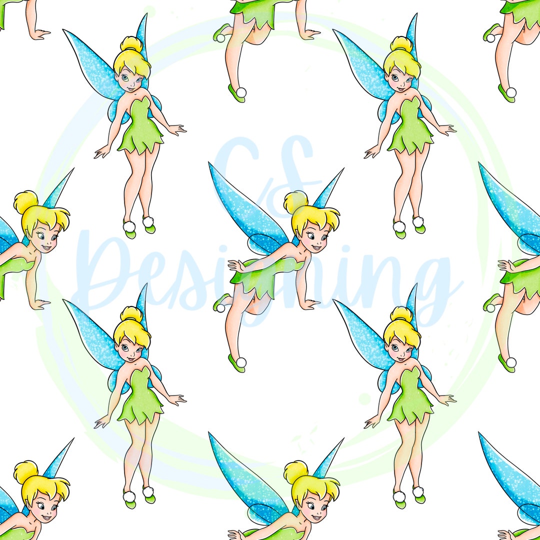 Fairy Seamless,seamless Pattern,tinkerbell,fairy Digital Paper ...