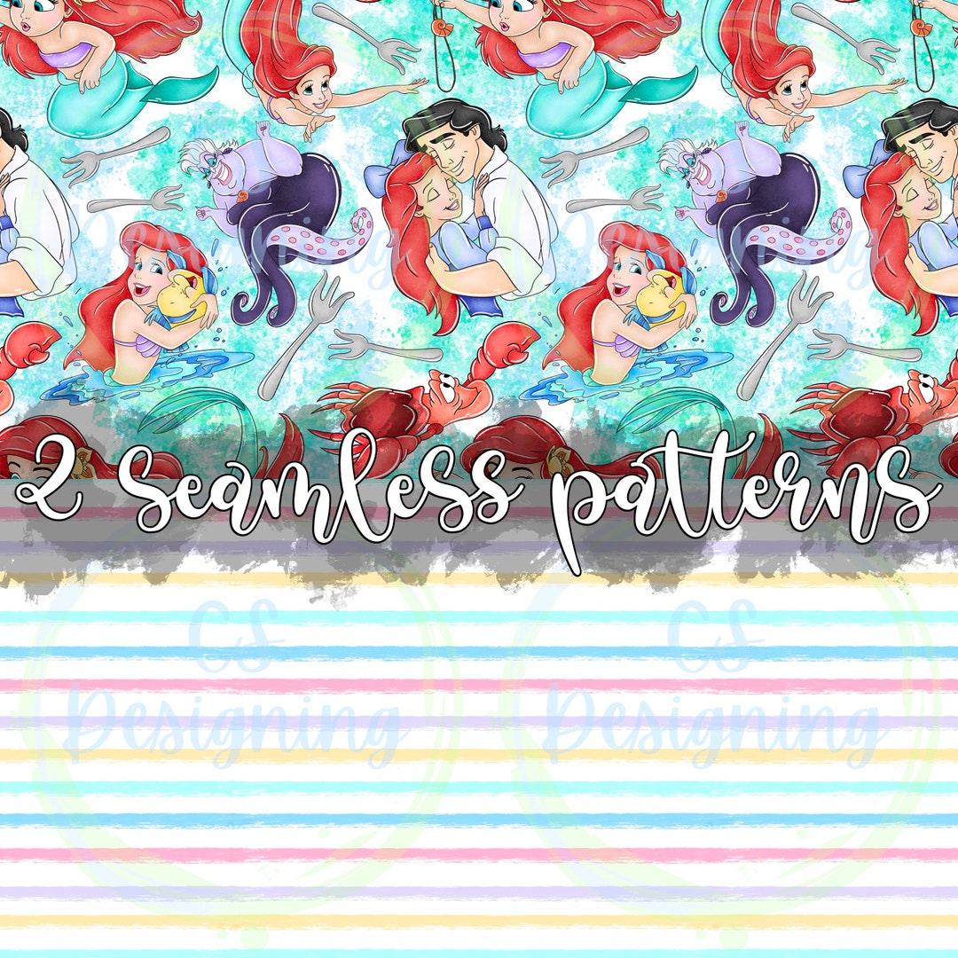 Mermaid Seamless,seamless Pattern,mermaid Pattern,digital Paper,digital ...