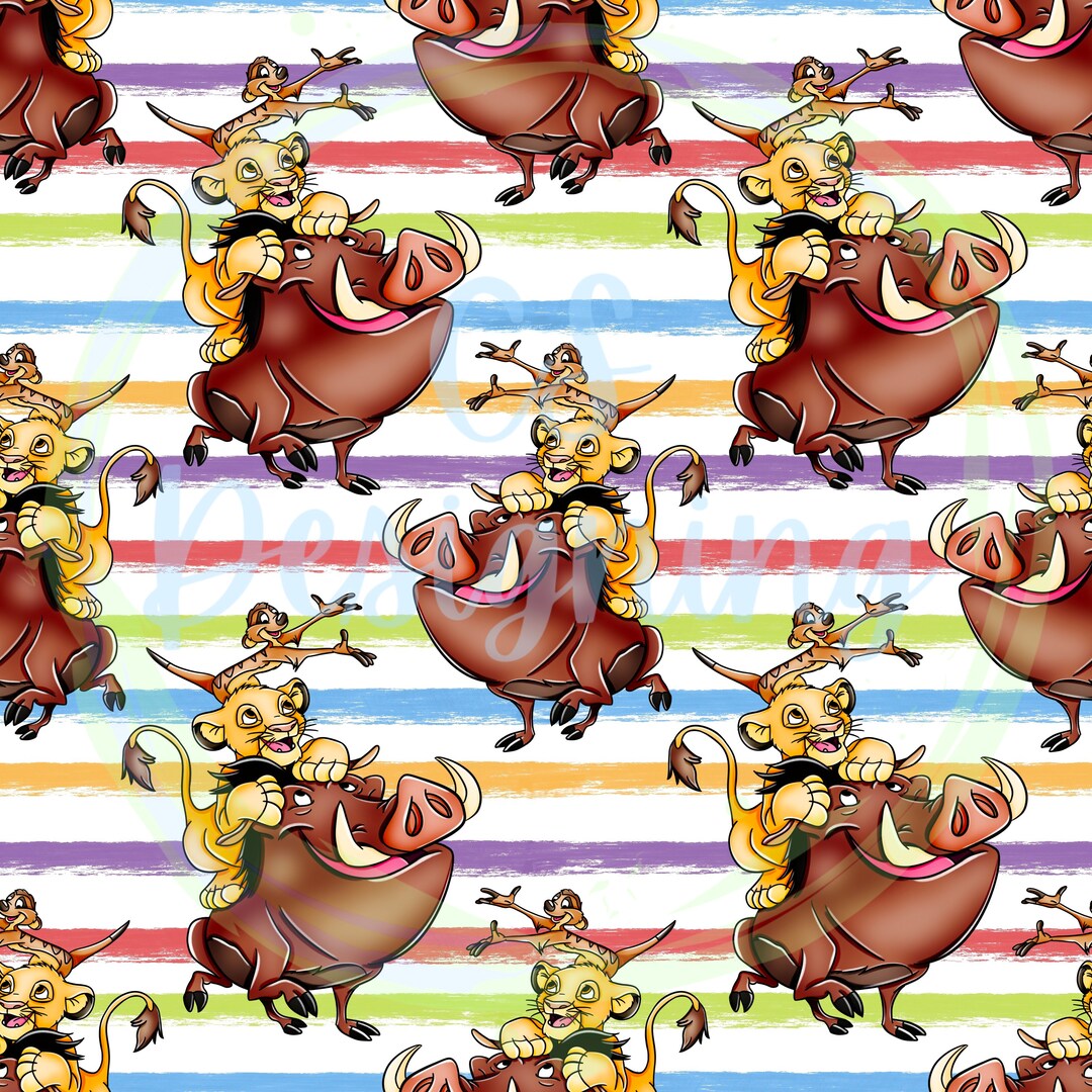 Lion King Seamless,lion King Digital Paper,seamless Pattern,digital ...