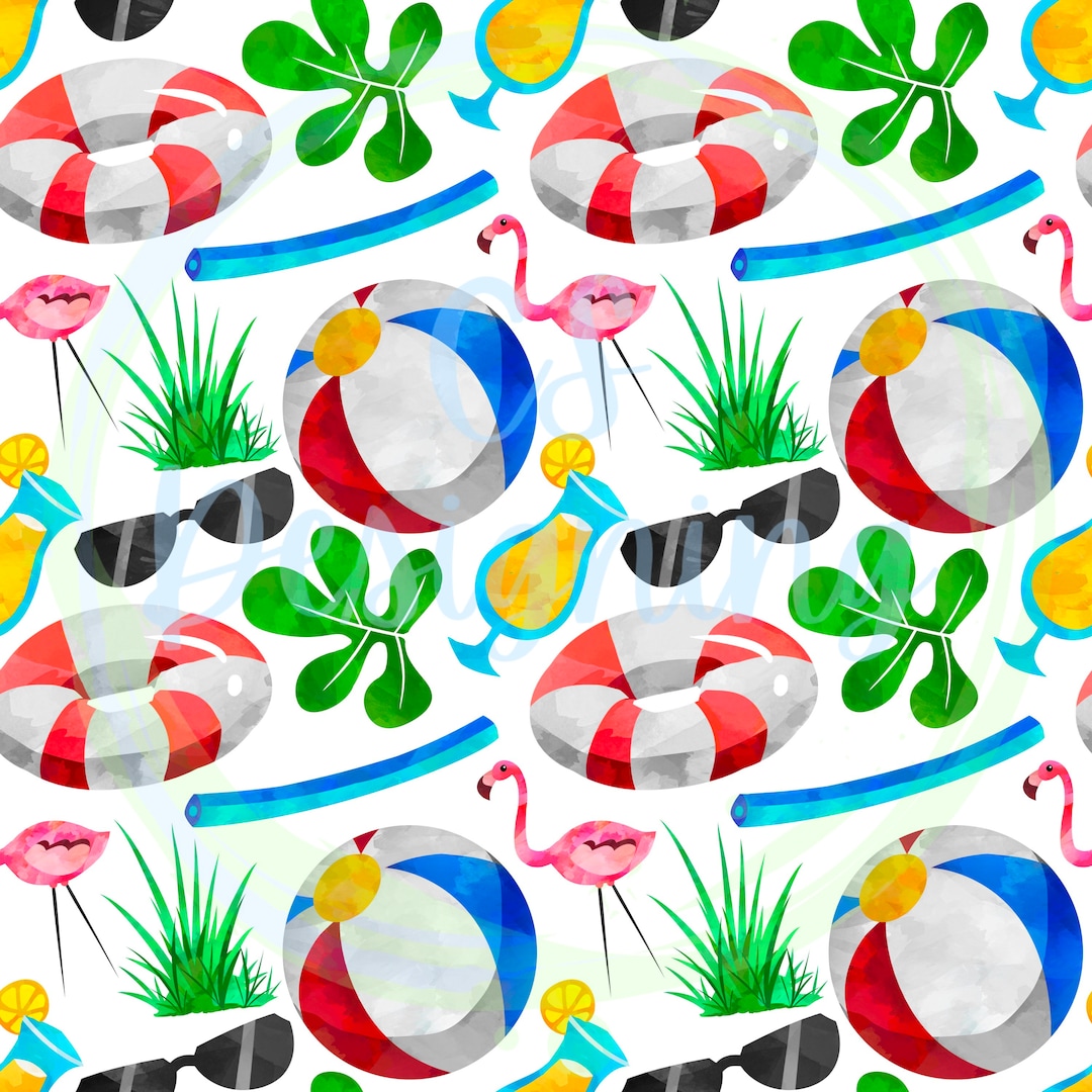 Summer Seamless,summer Pattern,seamless Pattern,digital Paper,digital ...