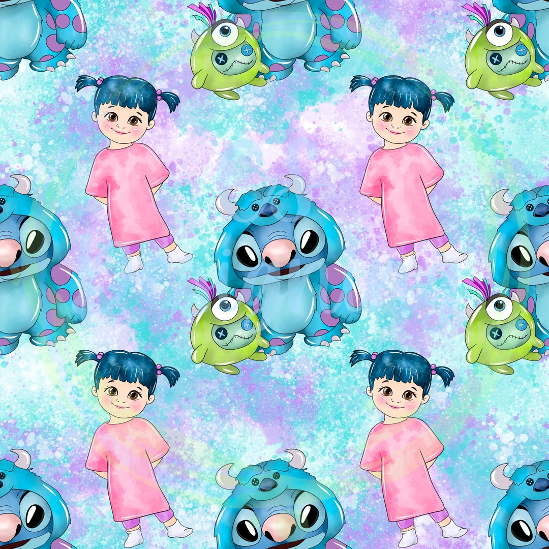 Monsters Inc,monsters Seamless Pattern,seamless Pattern,digital Paper ...