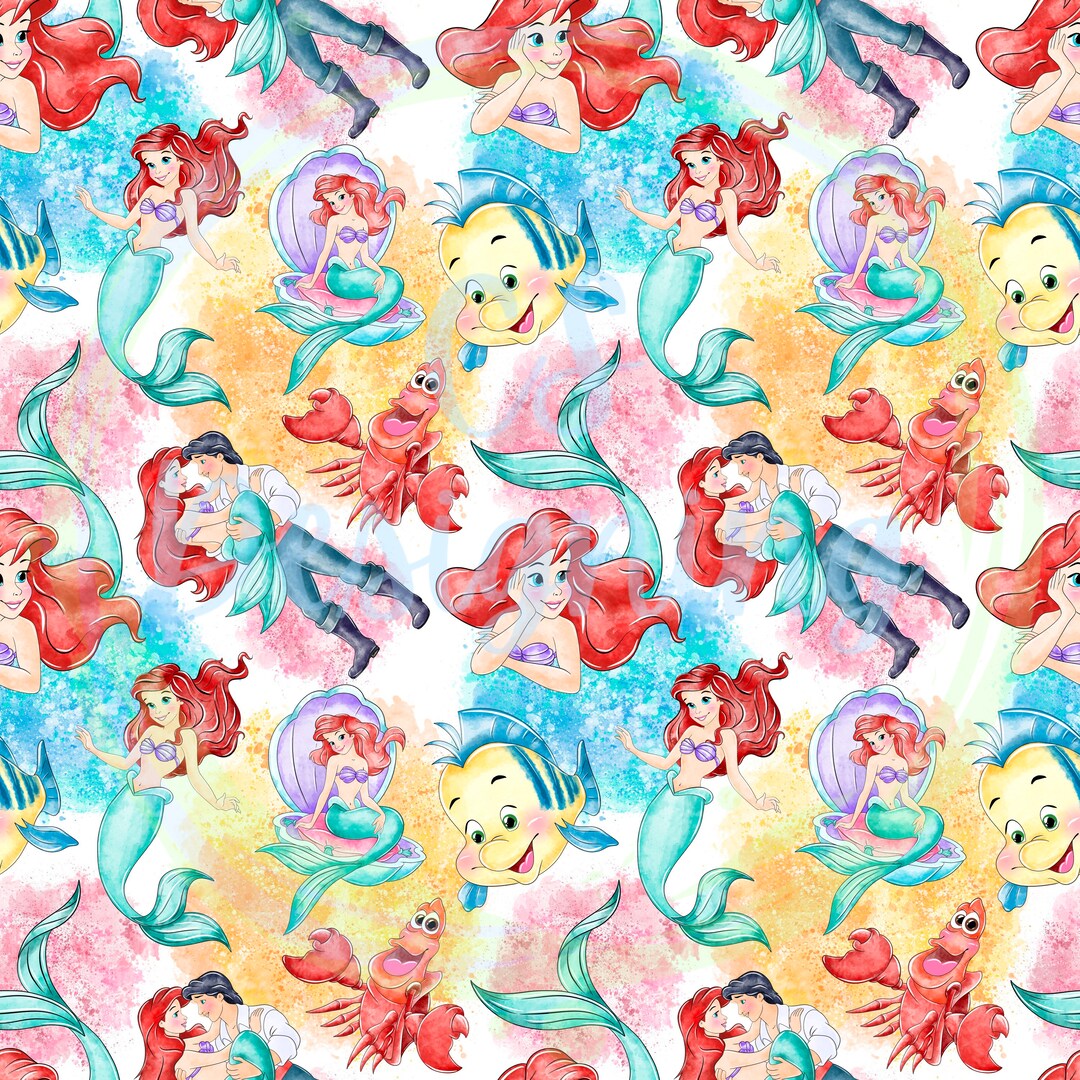 Mermaid Seamless,seamless Pattern,mermaid Pattern,digital Paper,digital ...