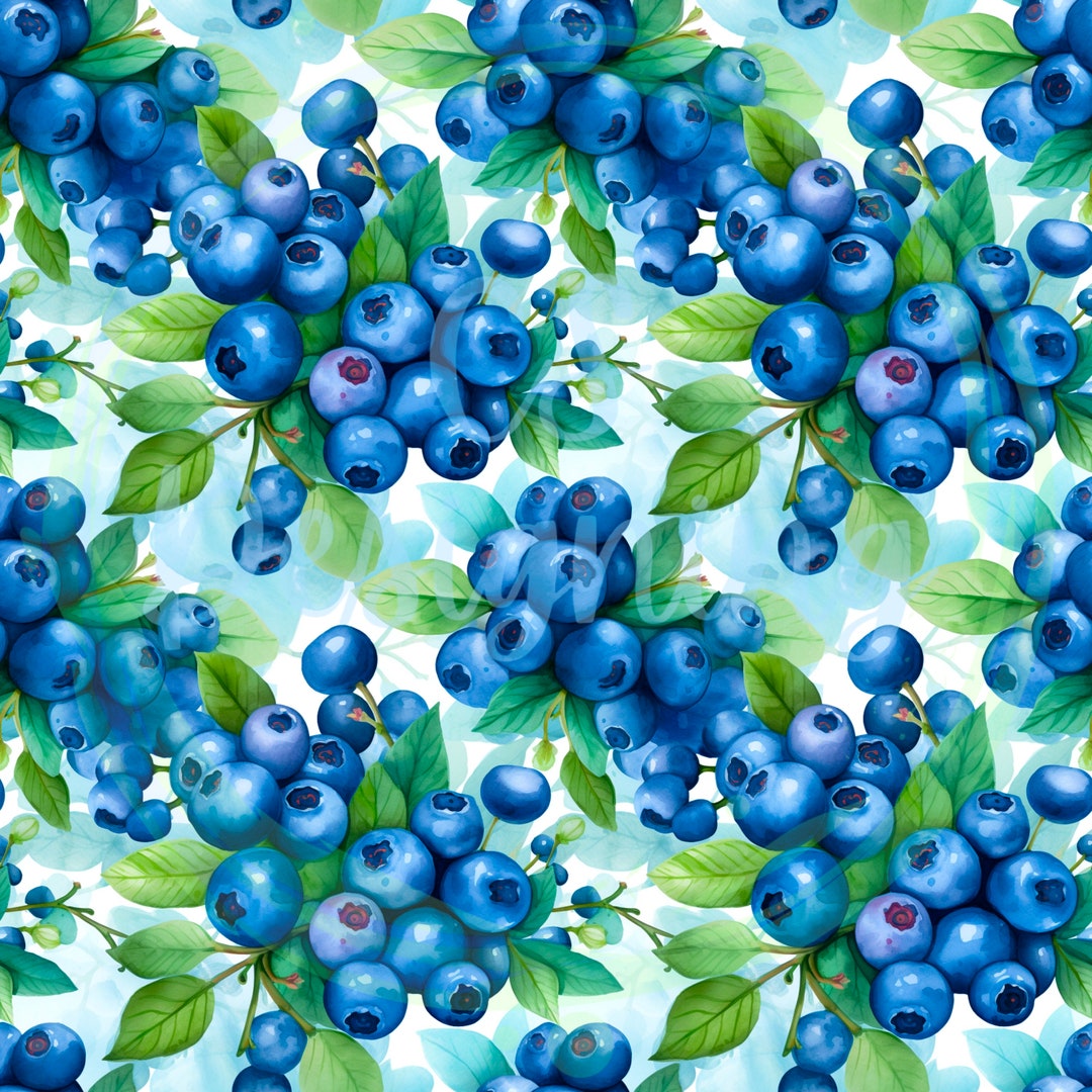 Fruit Pattern,blueberries Seamless,seamless Pattern,fruit,digital,paper ...