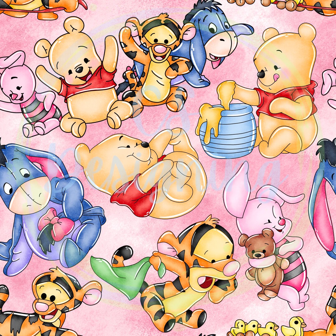 Winnie the Pooh Seamless,seamless Pattern,digital Paper,digital,paper ...
