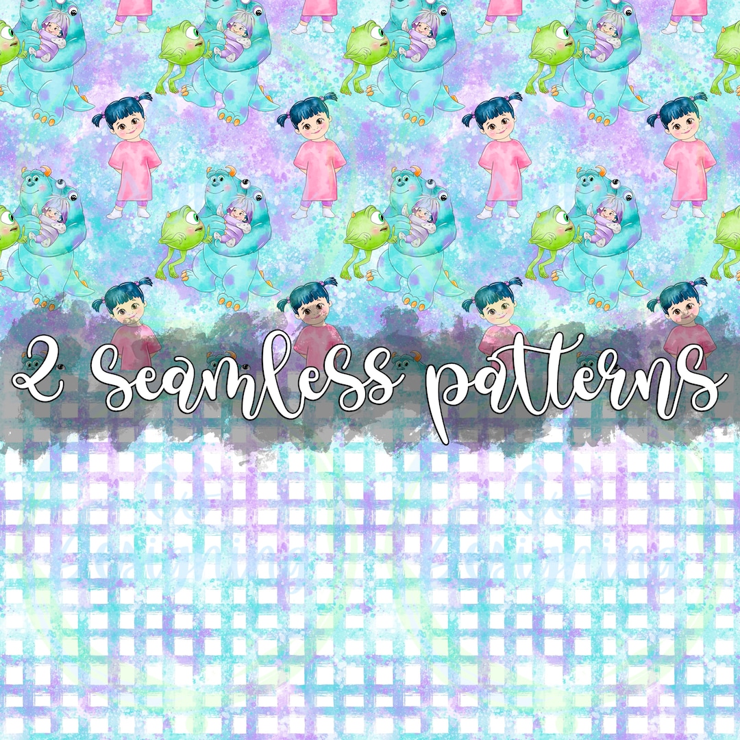 Monsters Inc,monsters Seamless Pattern,seamless Pattern,digital Paper ...