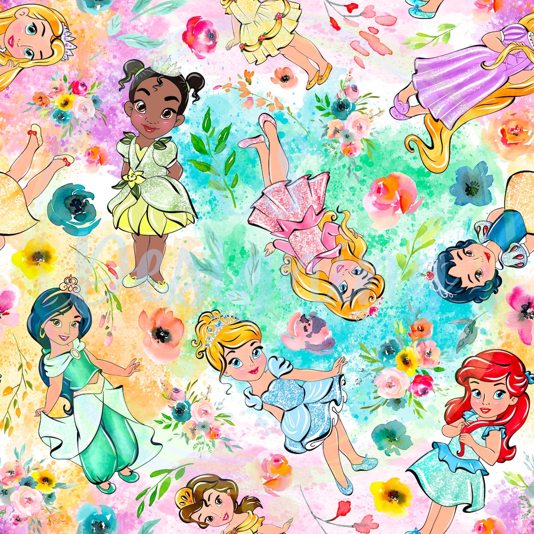 Princess Seamless,princess Seamless Pattern,digital Paper,digital ...