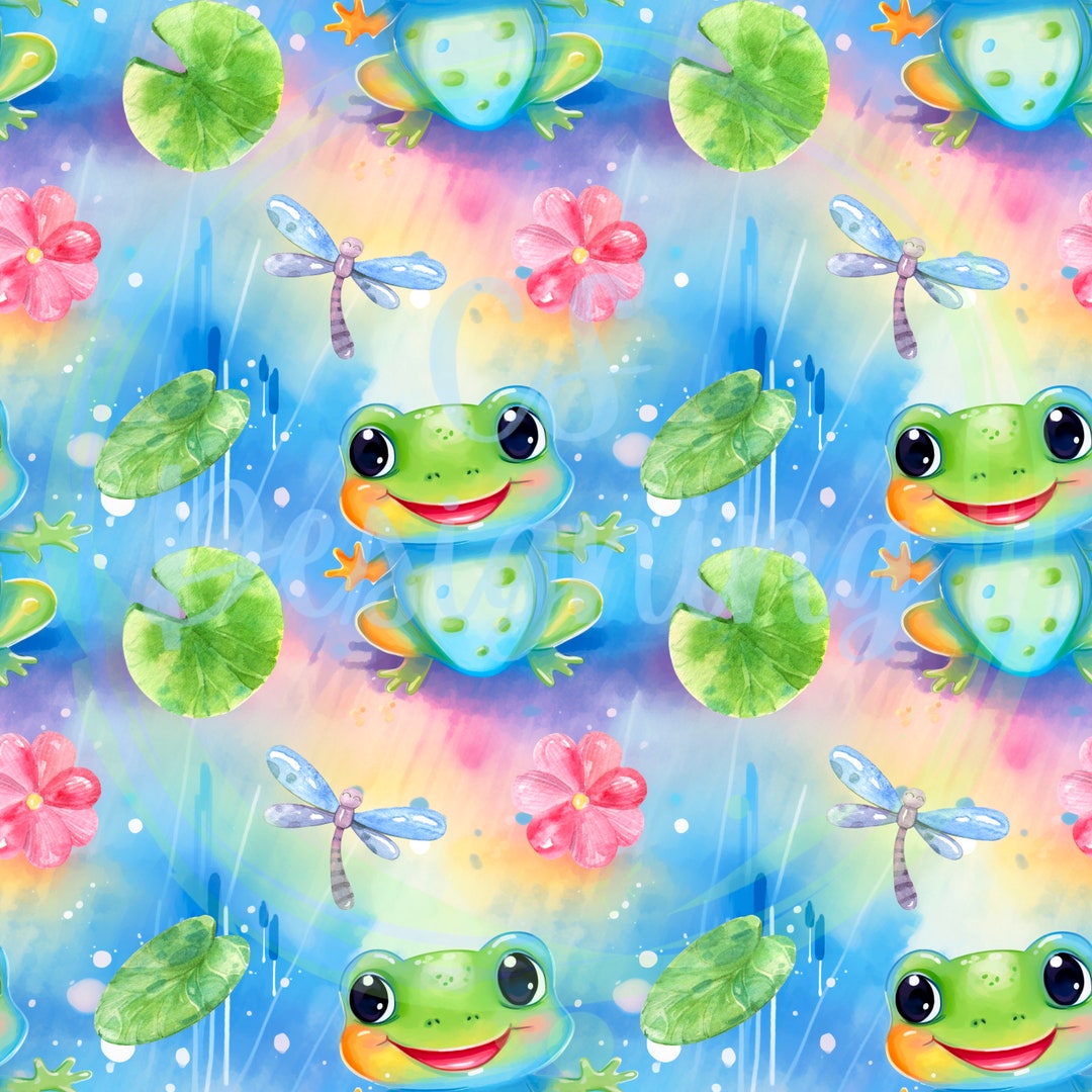 Frogs Seamless,frogs Digital,digital Paper,digital,frogs Designs,paper ...