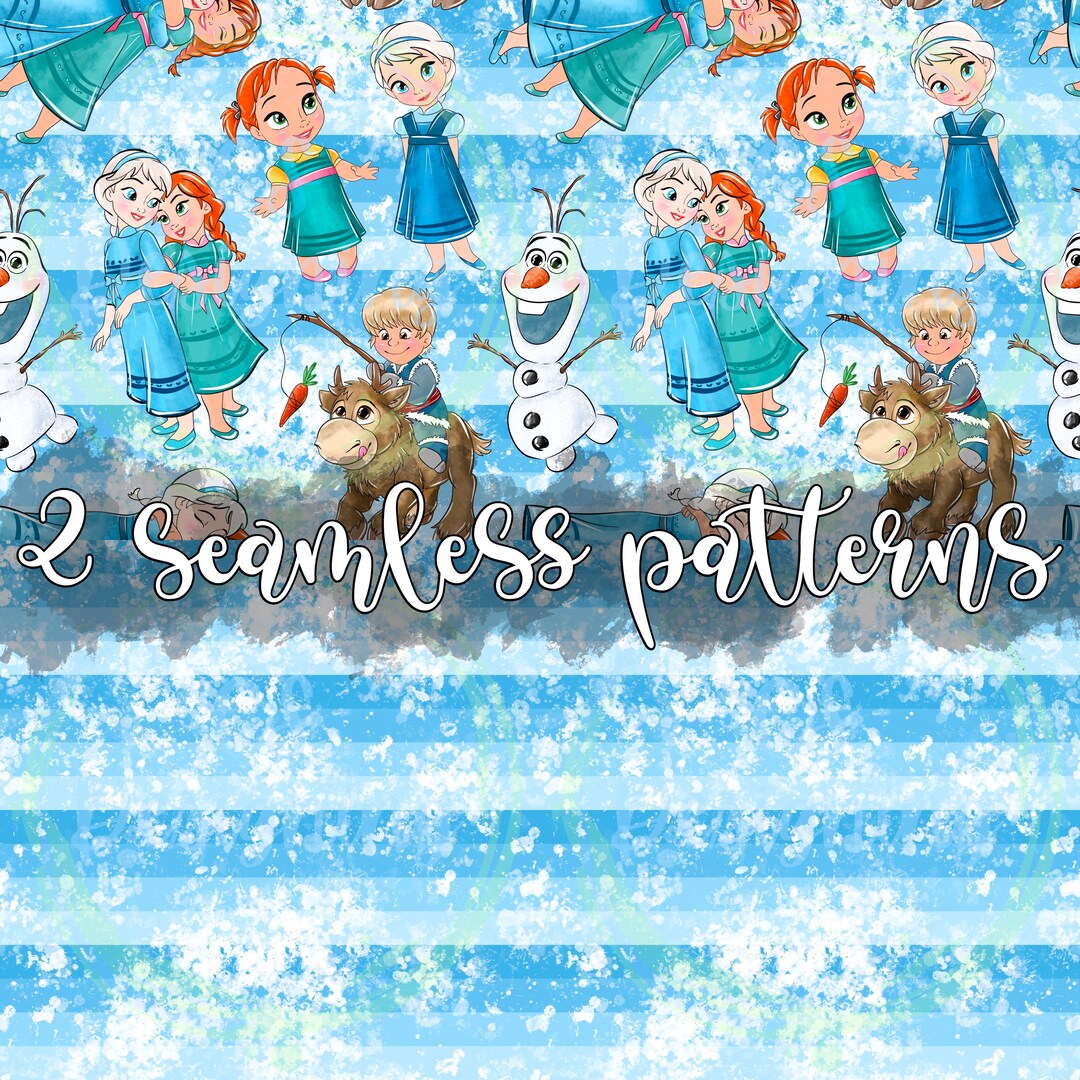 Frozen Digital Paper,elsa,elsa Seamless Pattern,seamless Pattern,magic ...