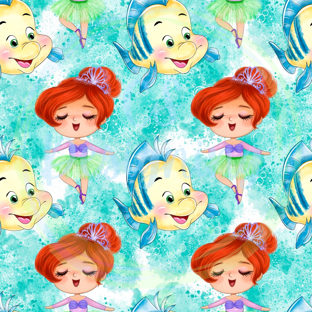 Mermaid Seamless,seamless Pattern,mermaid Pattern,digital Paper,digital ...