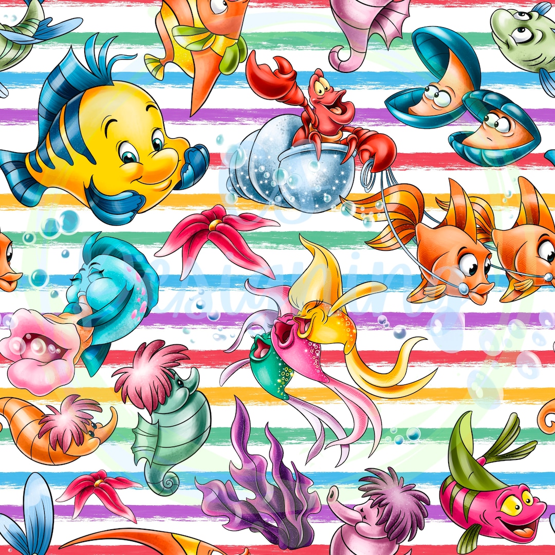 Mermaid Seamless,seamless Pattern,mermaid Pattern,digital Paper,digital ...