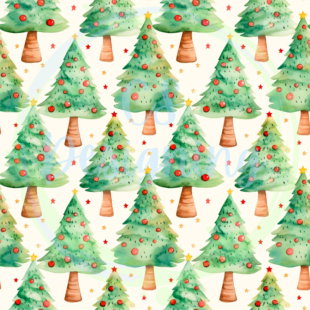 Christmas Trees,christmas Seamless,christmas Digital,christmas,seamless ...