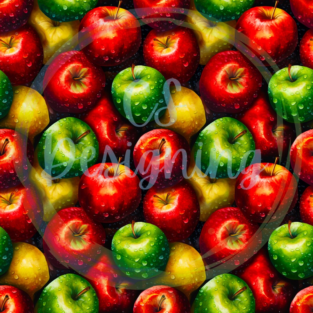 Fruit Pattern,apples Seamless,seamless Pattern,fruit,digital,paper ...