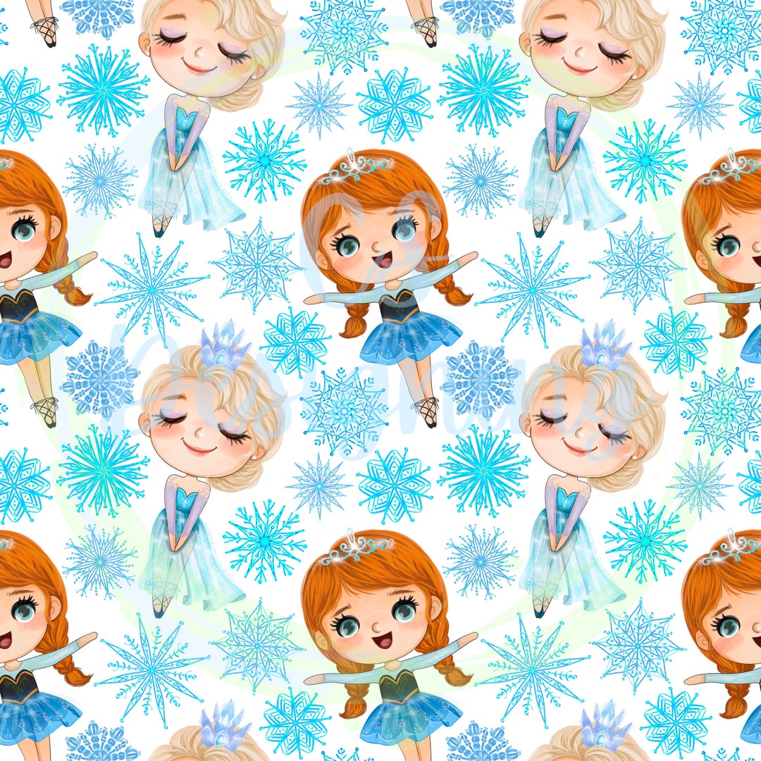 Frozen Digital Paper,elsa,elsa Seamless Pattern,seamless Pattern,magic ...