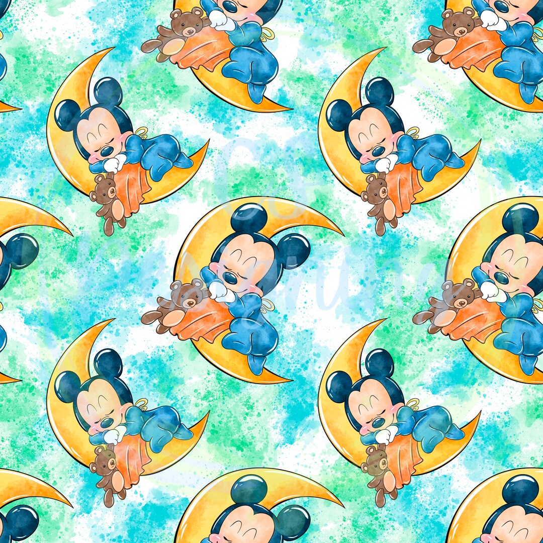 Magic Kingdom Seamless,mickey Seamless,seamless Pattern,digital Paper ...