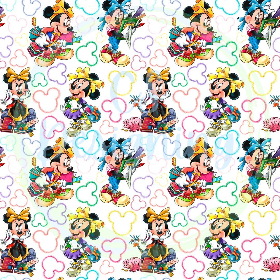 Minnie Seamless,clubhouse,seamless Pattern,digital Paper,digital,paper ...